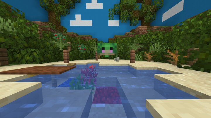 Cute Turtle Helmet Minecraft Texture Pack