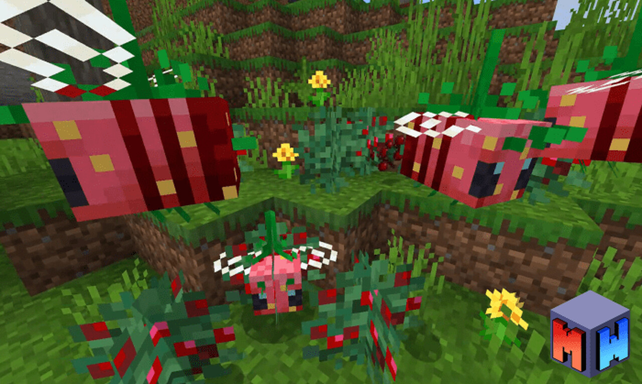 Strawberry Bee Pack (Bedrock) Minecraft Texture Pack