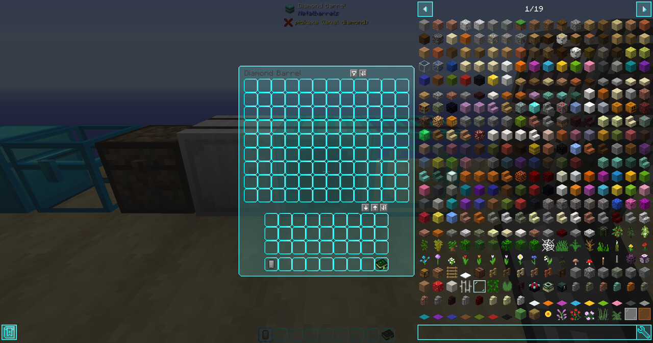 Clear GUI Utilities 2 + mod compatible 1.14 / 1.15 Minecraft Texture Pack