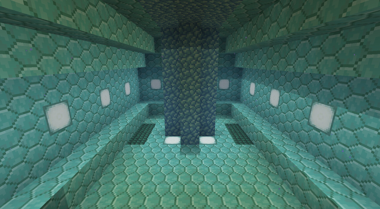 Hexagonal Prismarine Bricks Minecraft Texture Pack