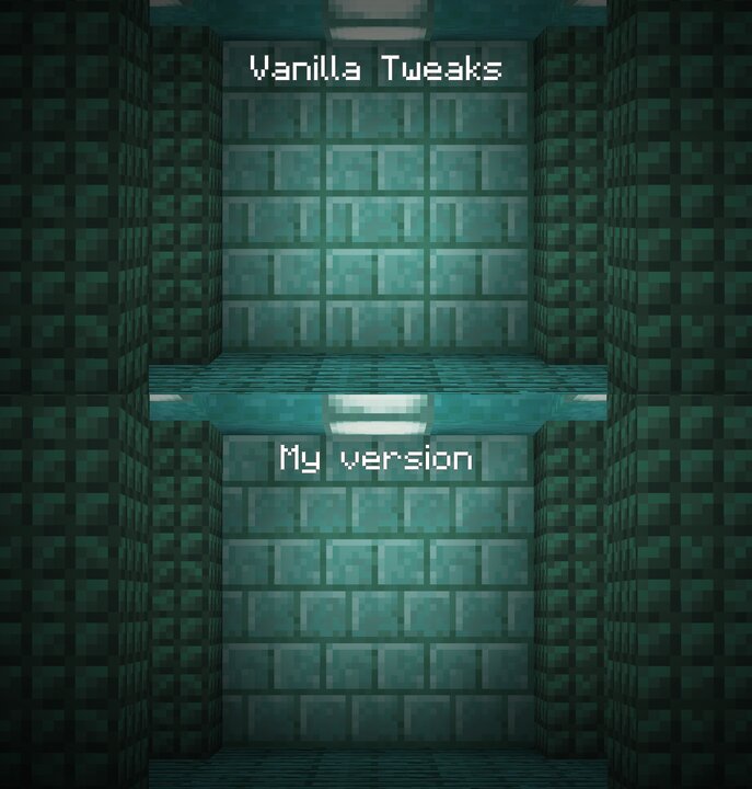 Improved Prismarine Bricks (+ Vanilla Tweaks' Slabs) Minecraft Texture Pack