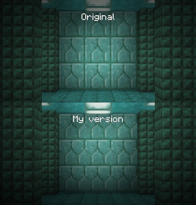 Improved Prismarine Bricks (+ Vanilla Tweaks' Slabs) Minecraft Texture Pack