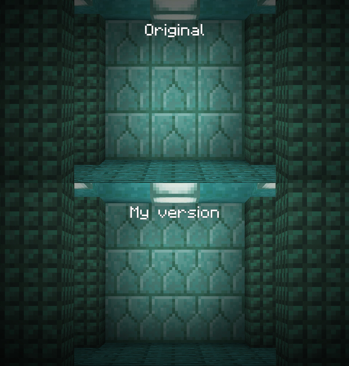 Improved Prismarine Bricks (+ Vanilla Tweaks' Slabs) Minecraft Texture Pack