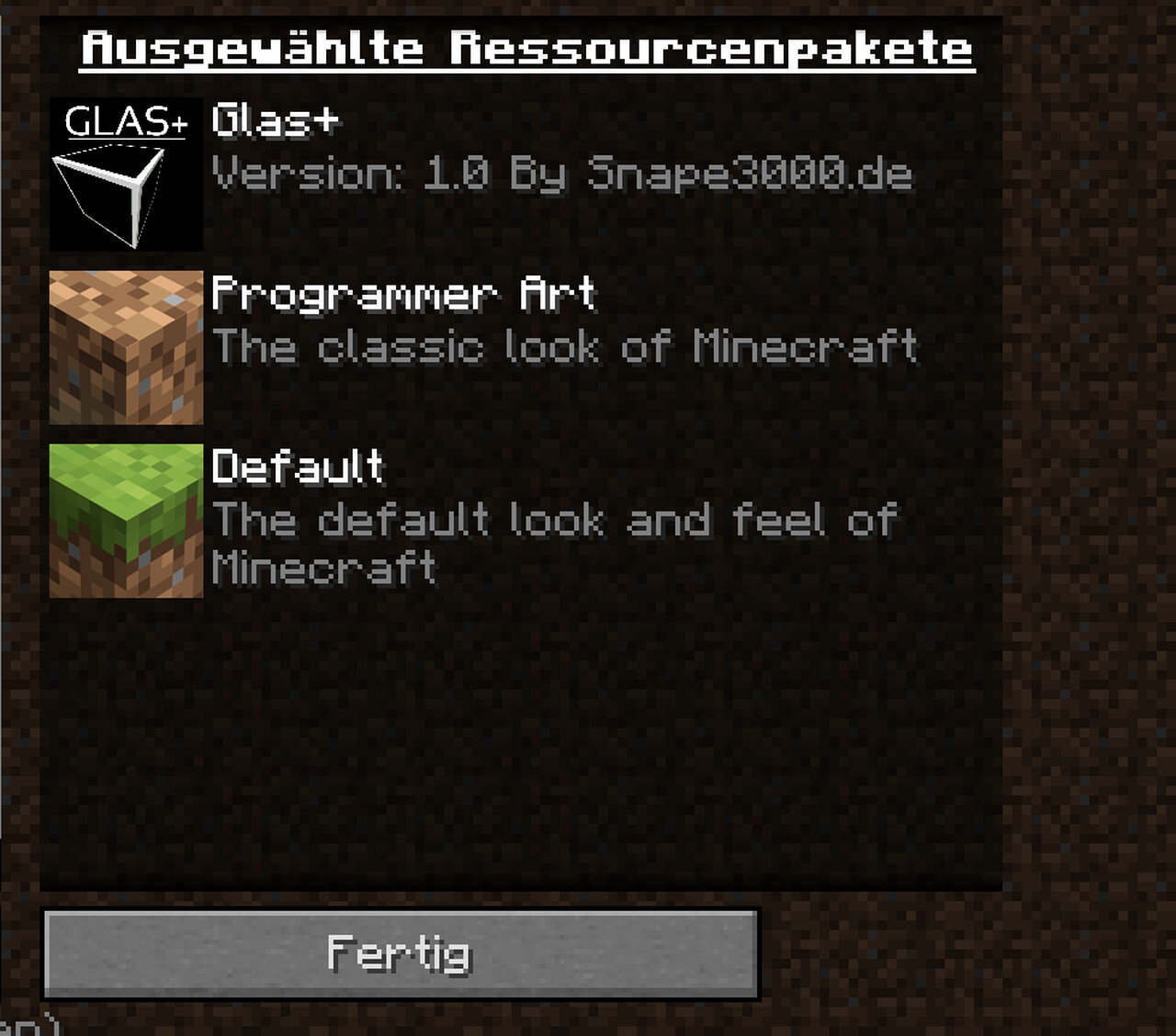 Glas+ / Better glass Minecraft Texture Pack