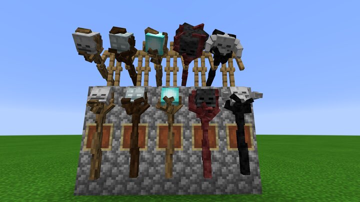 3D Weapons for Mine and Slash Minecraft Texture Pack