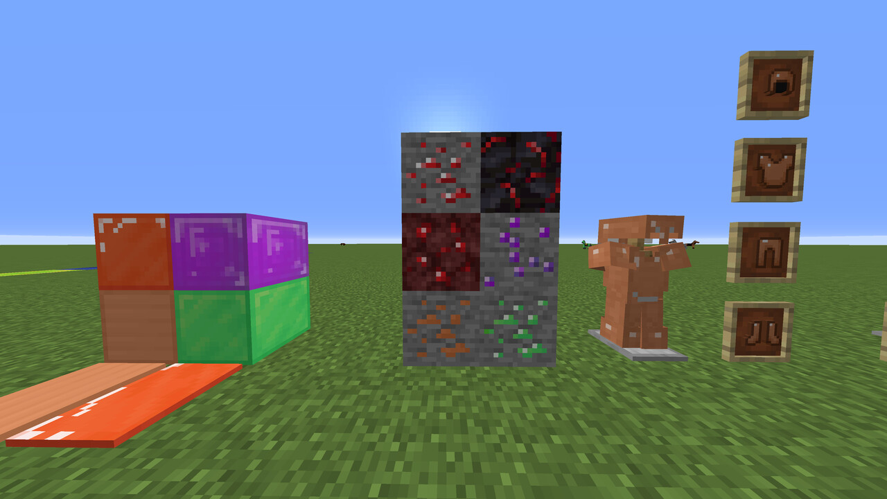 Gems rubies amethysts emeralds and copper Minecraft Texture Pack