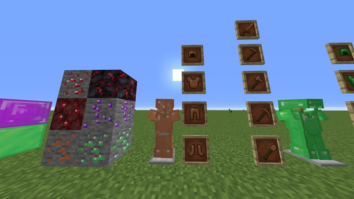 Gems rubies amethysts emeralds and copper Minecraft Texture Pack