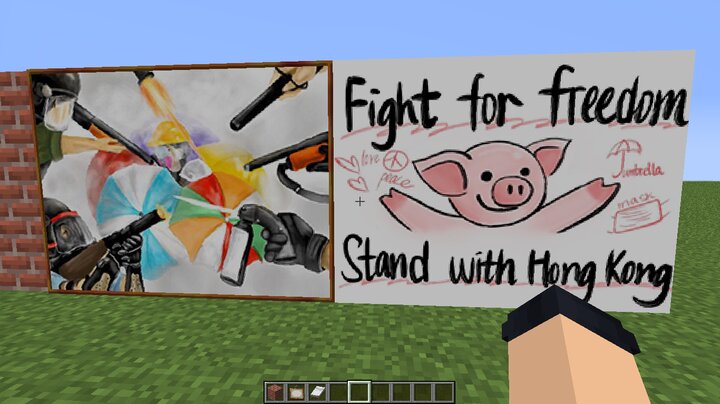Hong Kong Protest Art Minecraft Texture Pack