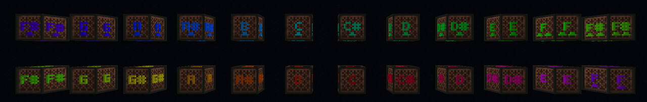 Visual Note Blocks 2.0 (3D) Minecraft Texture Pack