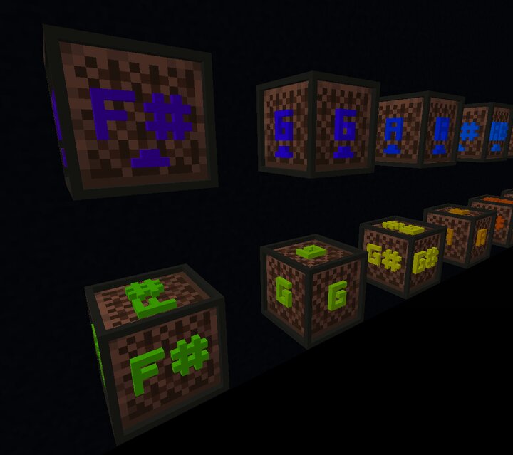 Visual Note Blocks 2.0 (3D) Minecraft Texture Pack