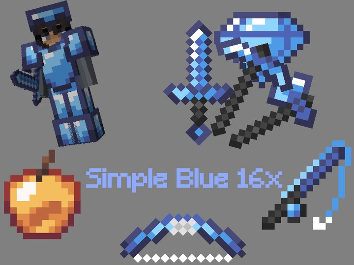 Simple Blue 16x Minecraft Texture Pack