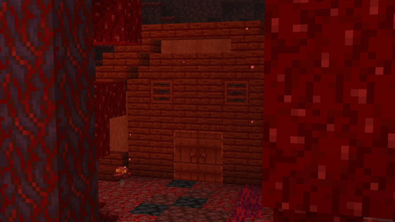 Red Crimson Wood Minecraft Texture Pack