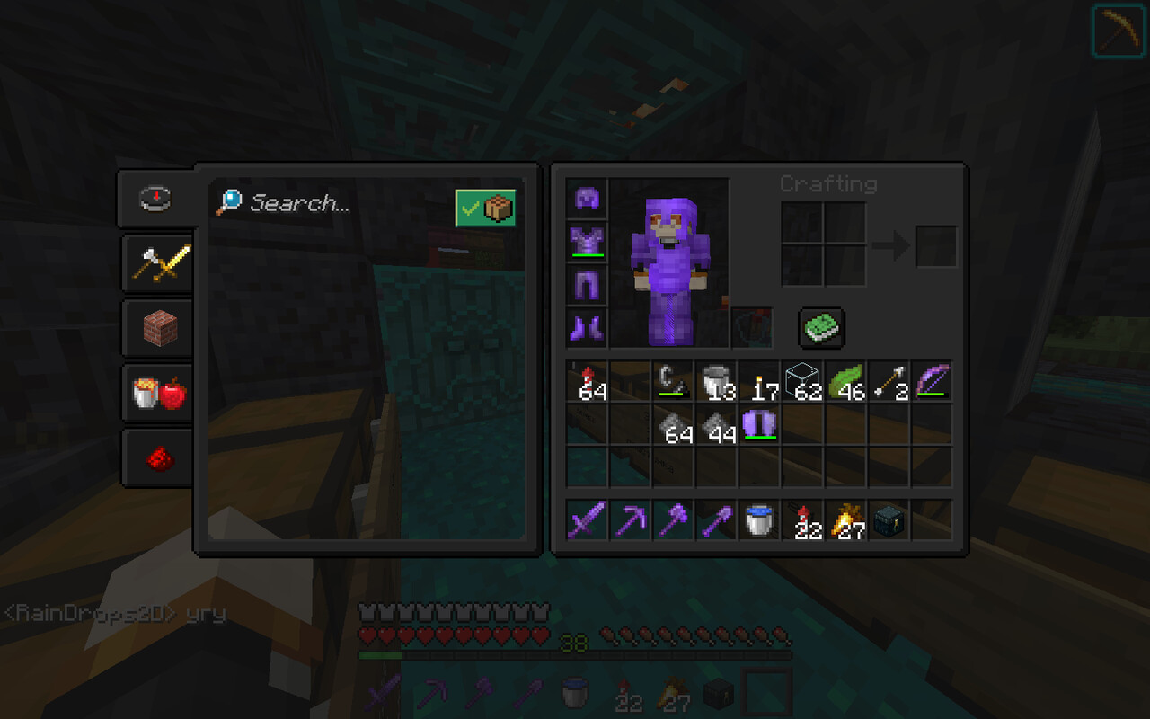 Dark mode Minecraft Texture Pack