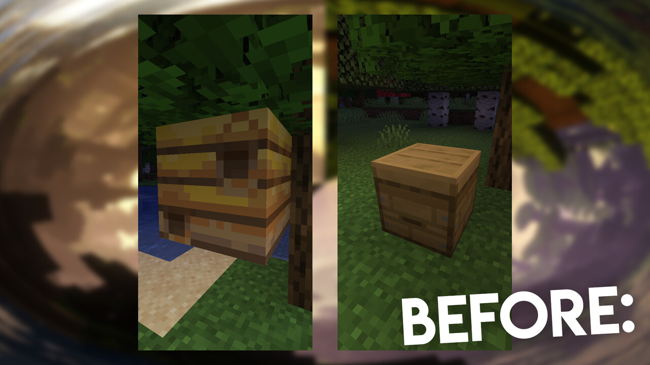 BeeNEST and BeeHIVE 128x Minecraft Texture Pack