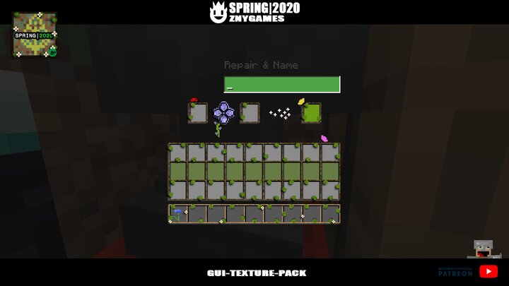 Spring|2020 - GUI-TEXTURE-PACK 1.14.x Minecraft Texture Pack
