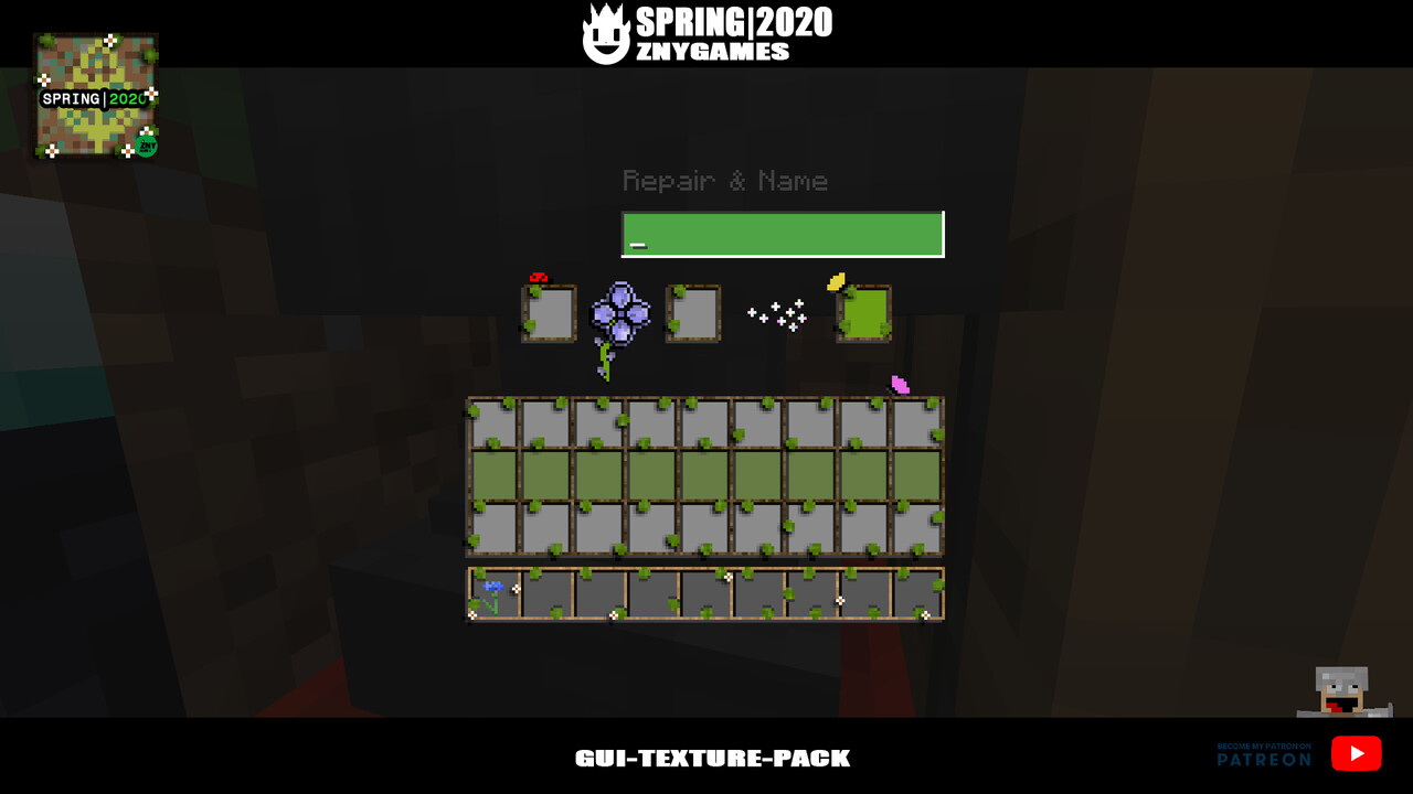 Spring|2020 - GUI-TEXTURE-PACK 1.14.x Minecraft Texture Pack