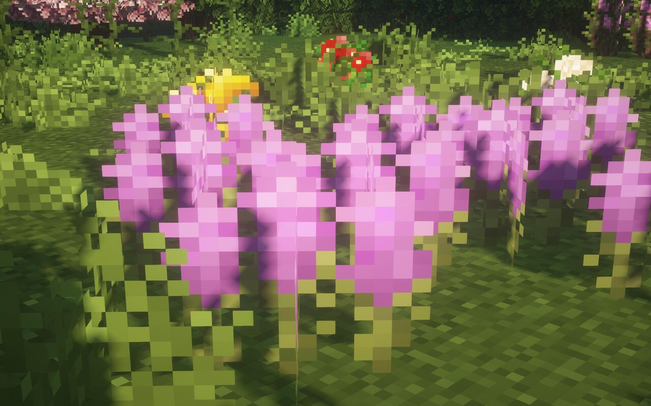 Alliums to lavender Minecraft Texture Pack