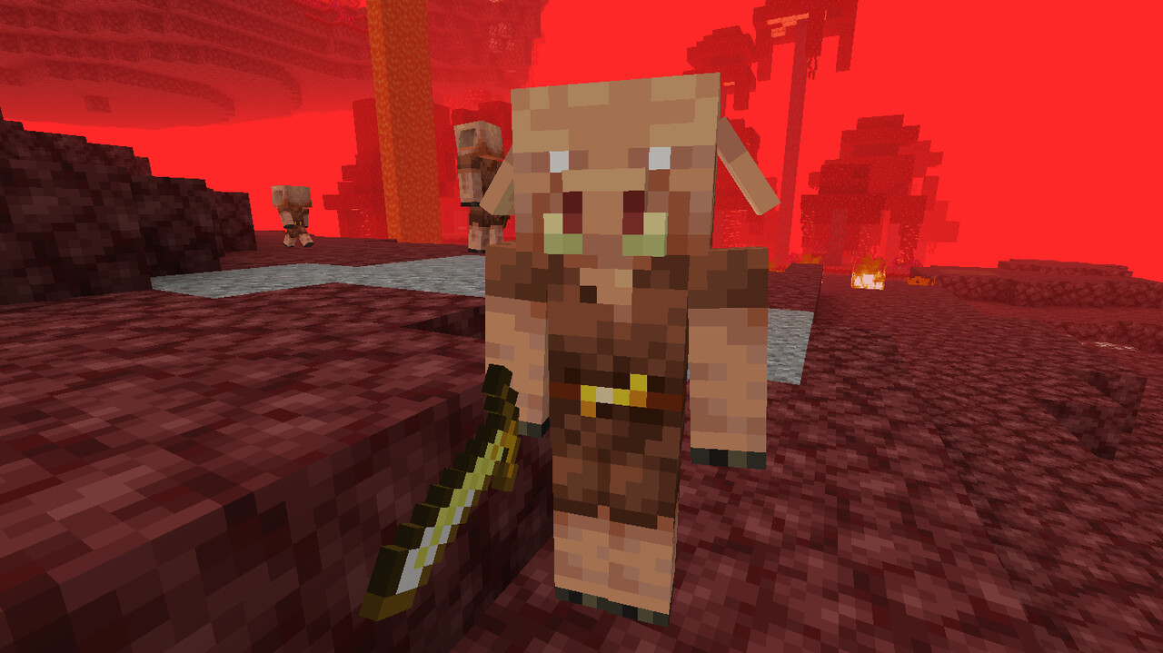 Nether Pigs with Eyes Minecraft Texture Pack