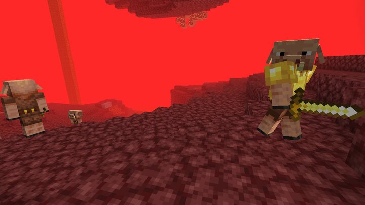 Nether Pigs with Eyes Minecraft Texture Pack