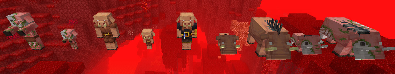 Nether Pigs with Eyes Minecraft Texture Pack