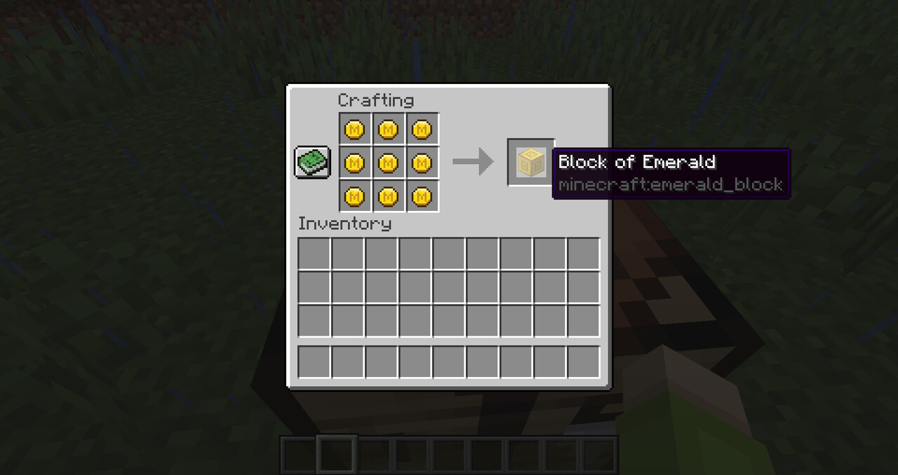 Emeralds to Mine coins Minecraft Texture Pack