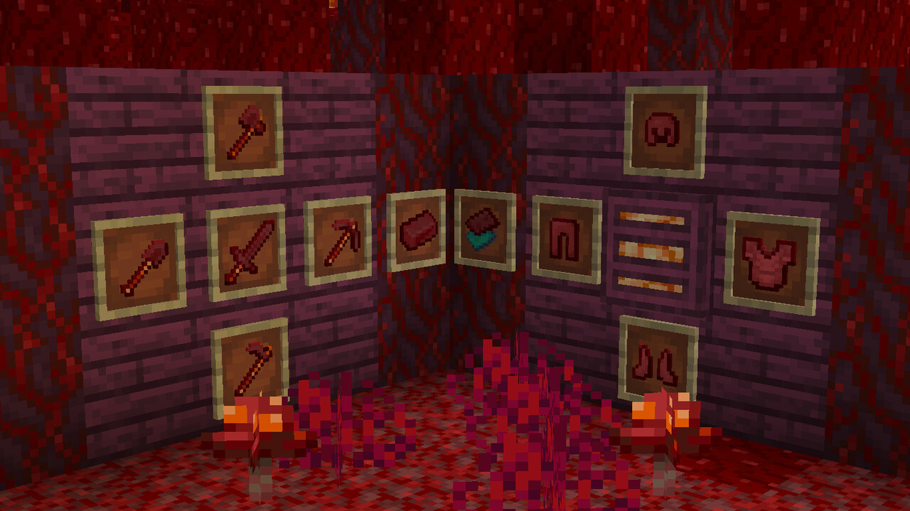 Crimson Netherite Minecraft Texture Pack