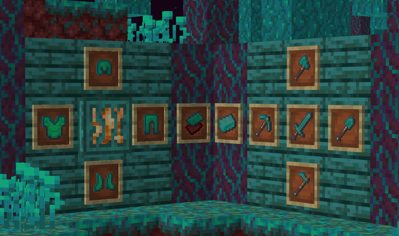 Warped Netherite Minecraft Texture Pack