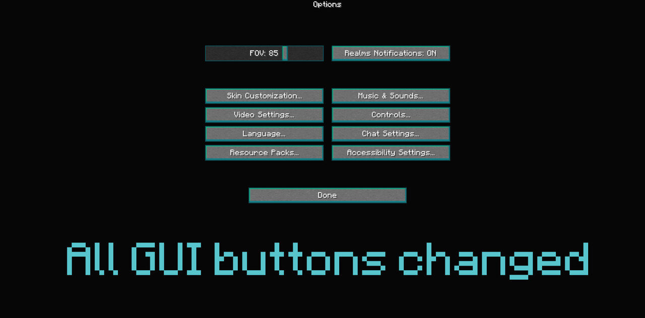Warped GUI Minecraft Texture Pack