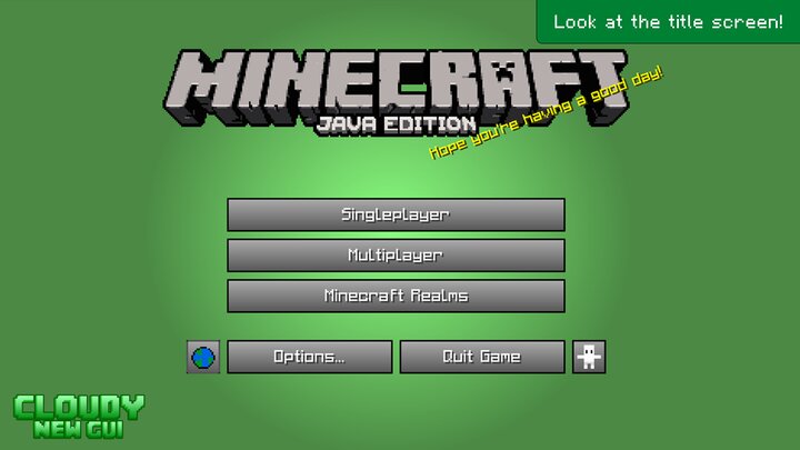 Cloudy's New GUI Minecraft Texture Pack