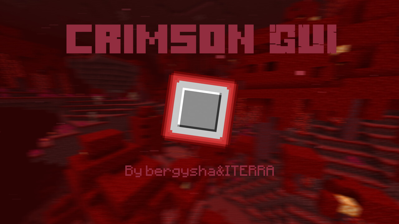Crimson GUI Minecraft Texture Pack