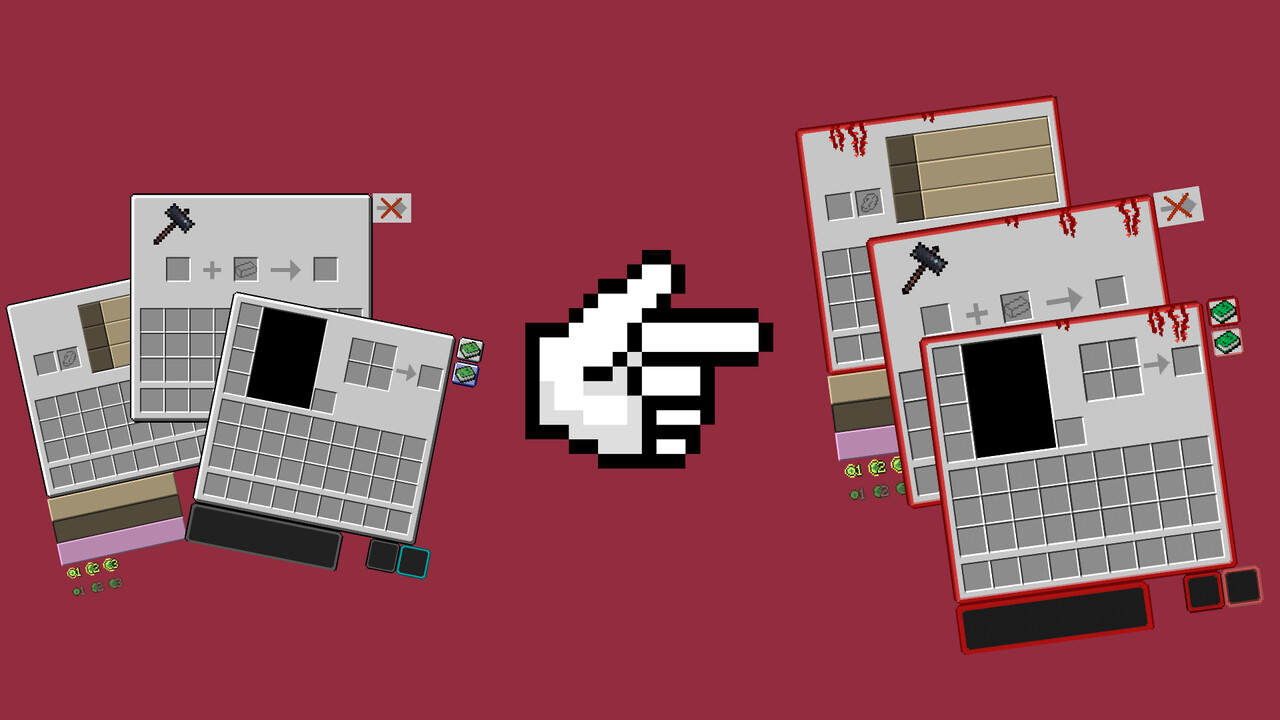 Crimson GUI Minecraft Texture Pack