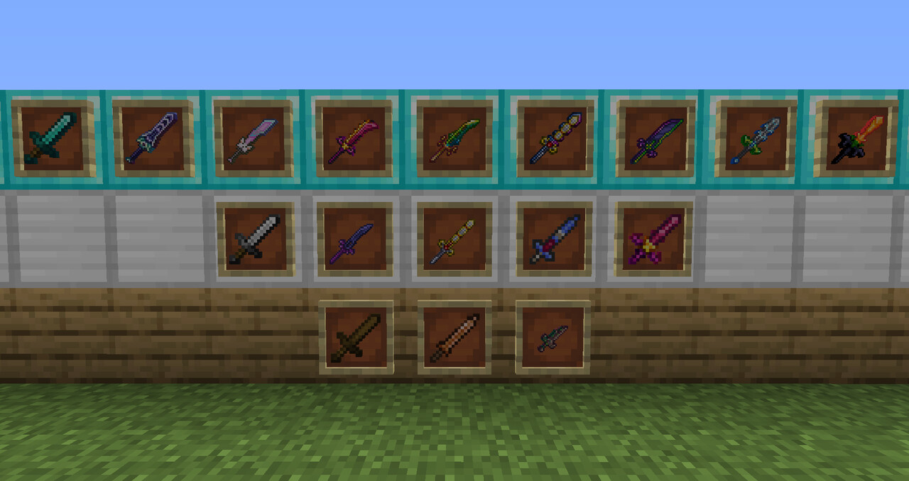 Terraria Swords Minecraft Texture Pack