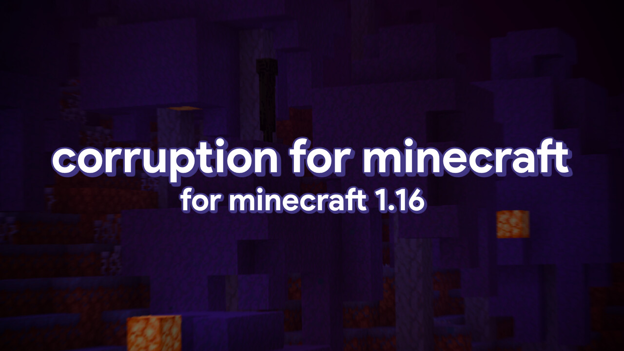 Corruption in Minecraft Minecraft Texture Pack