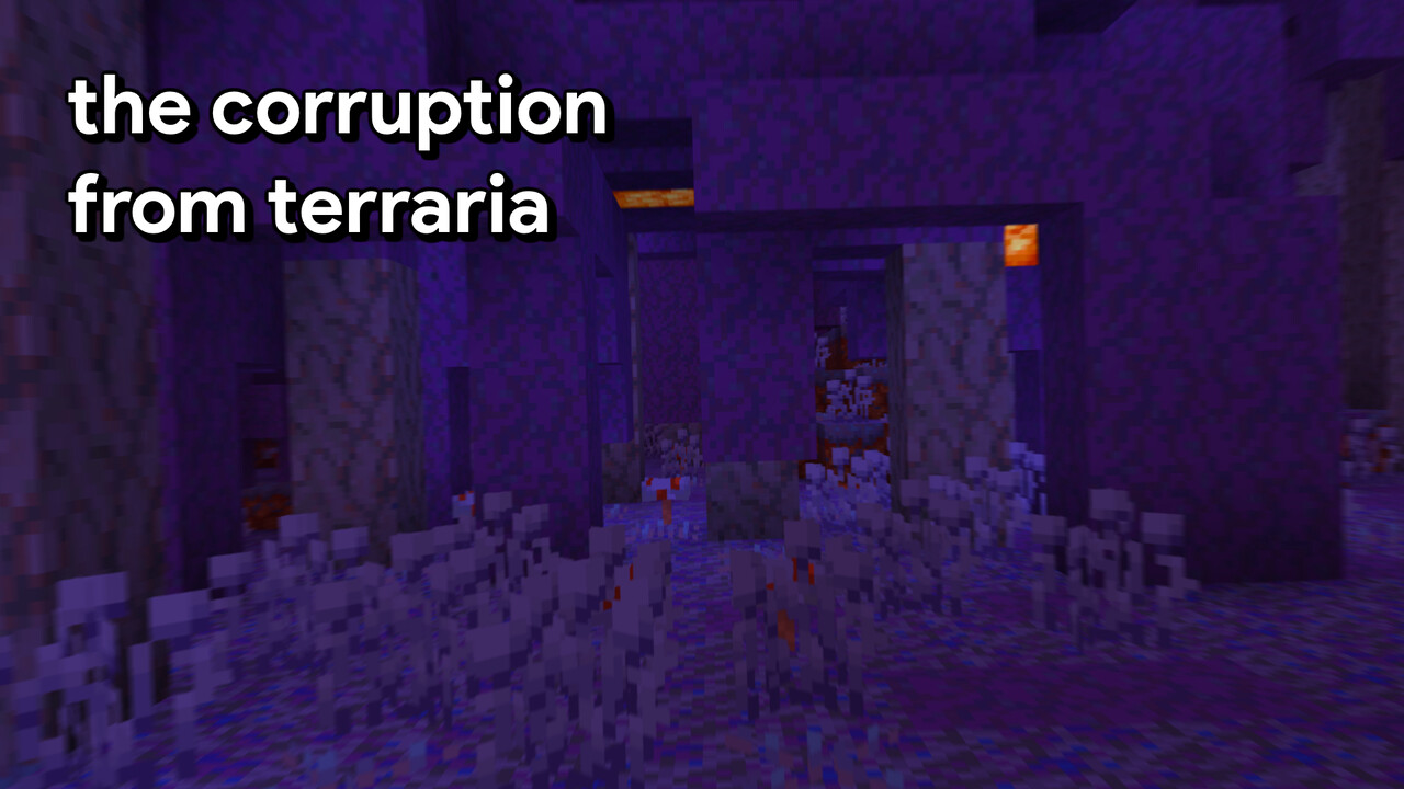 Corruption in Minecraft Minecraft Texture Pack