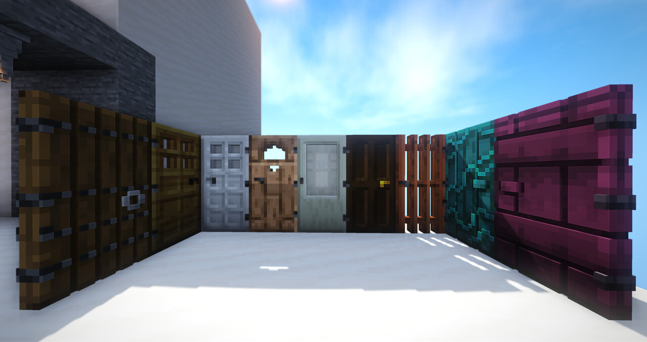 Cakeeh's improved doors & trapdoors(3D) Minecraft Texture Pack