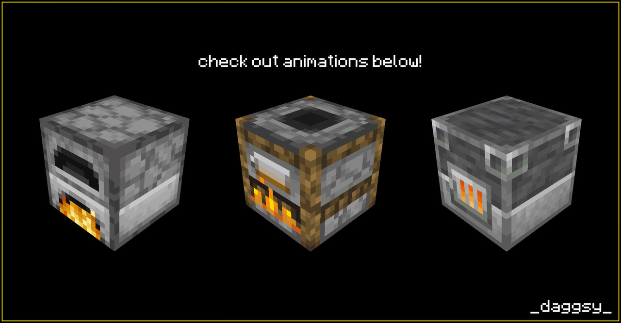 Animated Furnaces Bedrock Edition Minecraft Texture Pack