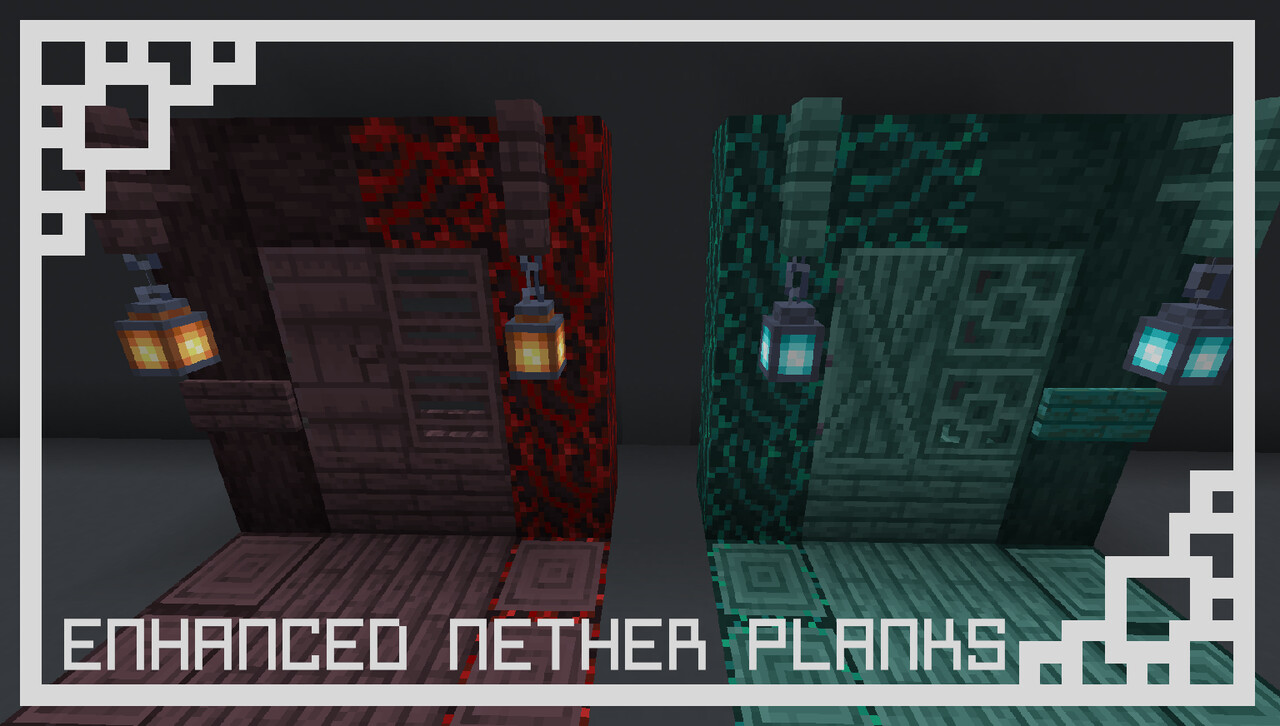 Enhanced Nether Planks Minecraft Texture Pack
