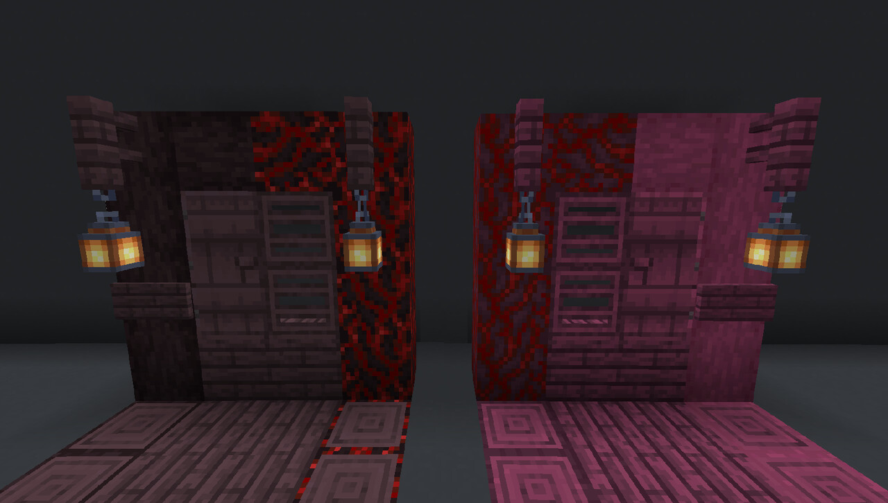 Enhanced Nether Planks Minecraft Texture Pack