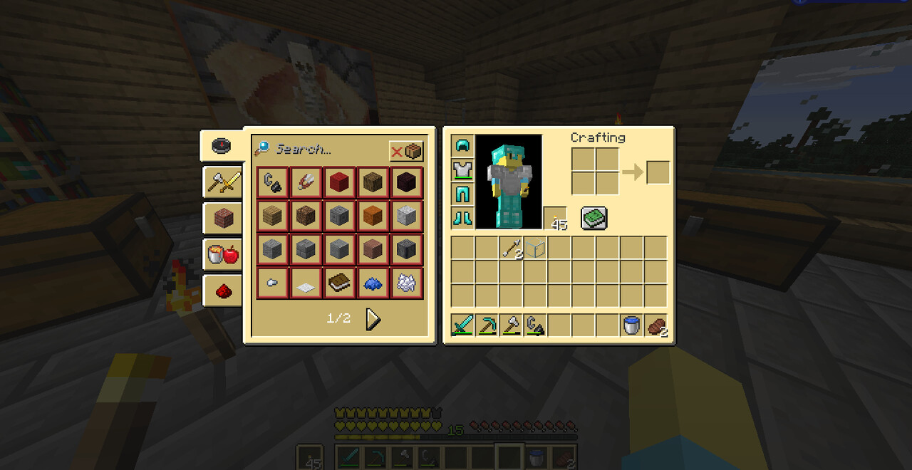 Yellow GUI Minecraft Texture Pack