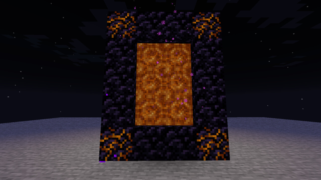 The amber door to Hell (w/ OF emissives!) Minecraft Texture Pack