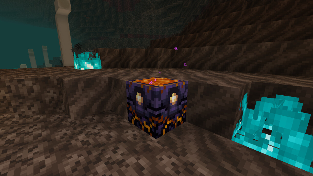 The amber door to Hell (w/ OF emissives!) Minecraft Texture Pack