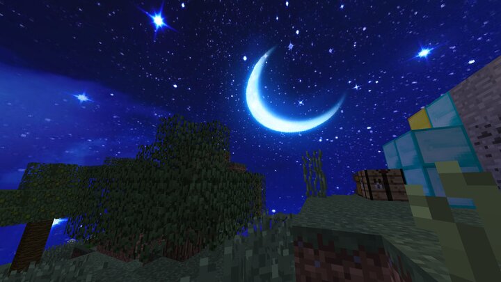 Star & Moon Sky Overlay (custom sky overlay!) Minecraft Texture Pack