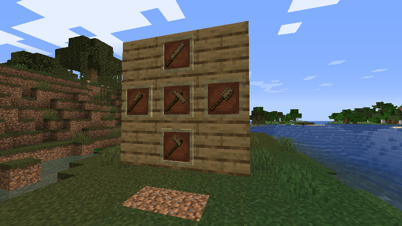 Planks on a stick 1.14 Minecraft Texture Pack