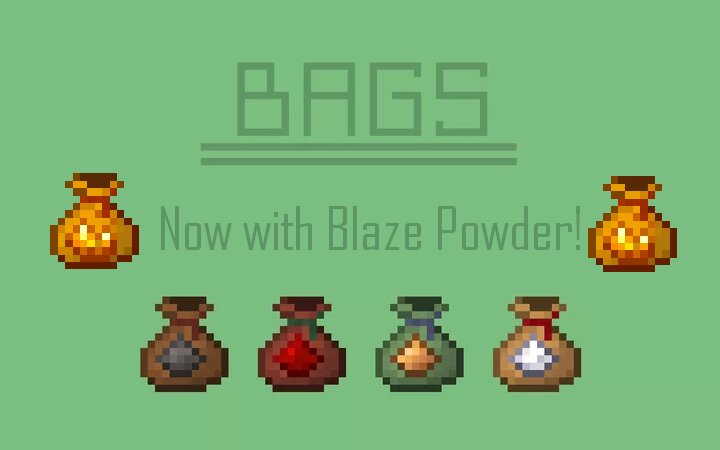 Powders into Bags Minecraft Texture Pack