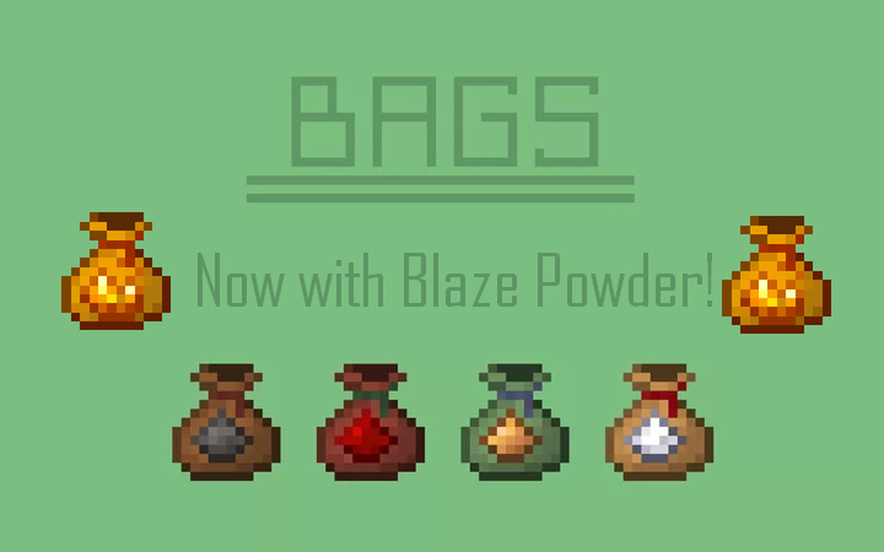 Powders into Bags Minecraft Texture Pack