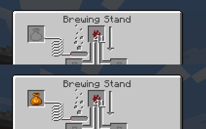 Powders into Bags Minecraft Texture Pack