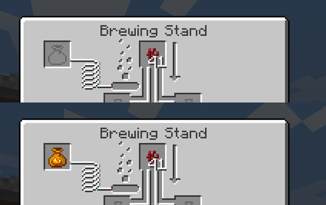 Powders into Bags Minecraft Texture Pack