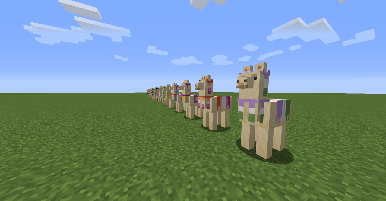 Pride Llamas Minecraft Texture Pack