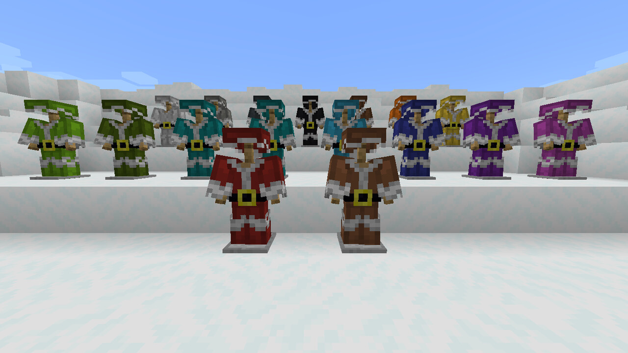 Christmas Leather Armor | Minecraft Bedrock Minecraft Texture Pack