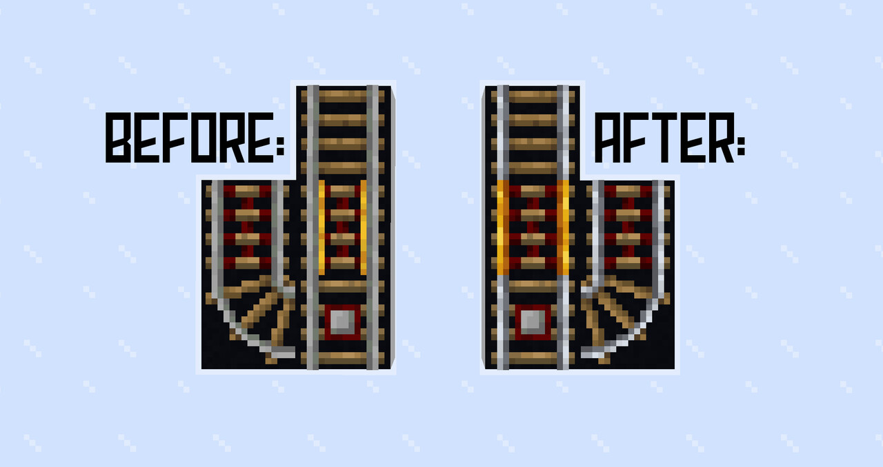 Shinier Rails Minecraft Texture Pack